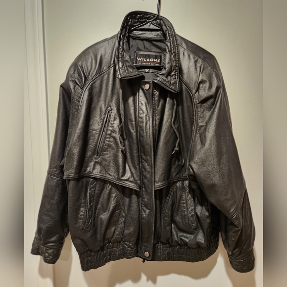 Wilsons Leather | Jackets & Coats | Vintage Mens Wilsons Leather Black ...